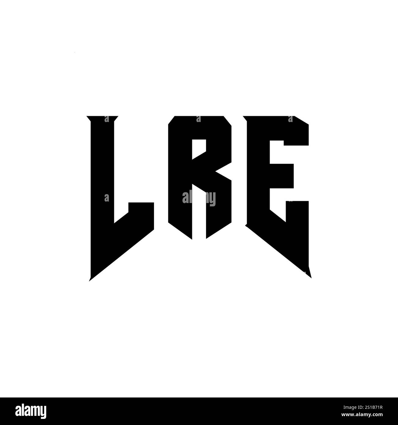 LRE letter logo design for technology company. LRE logo design black ...