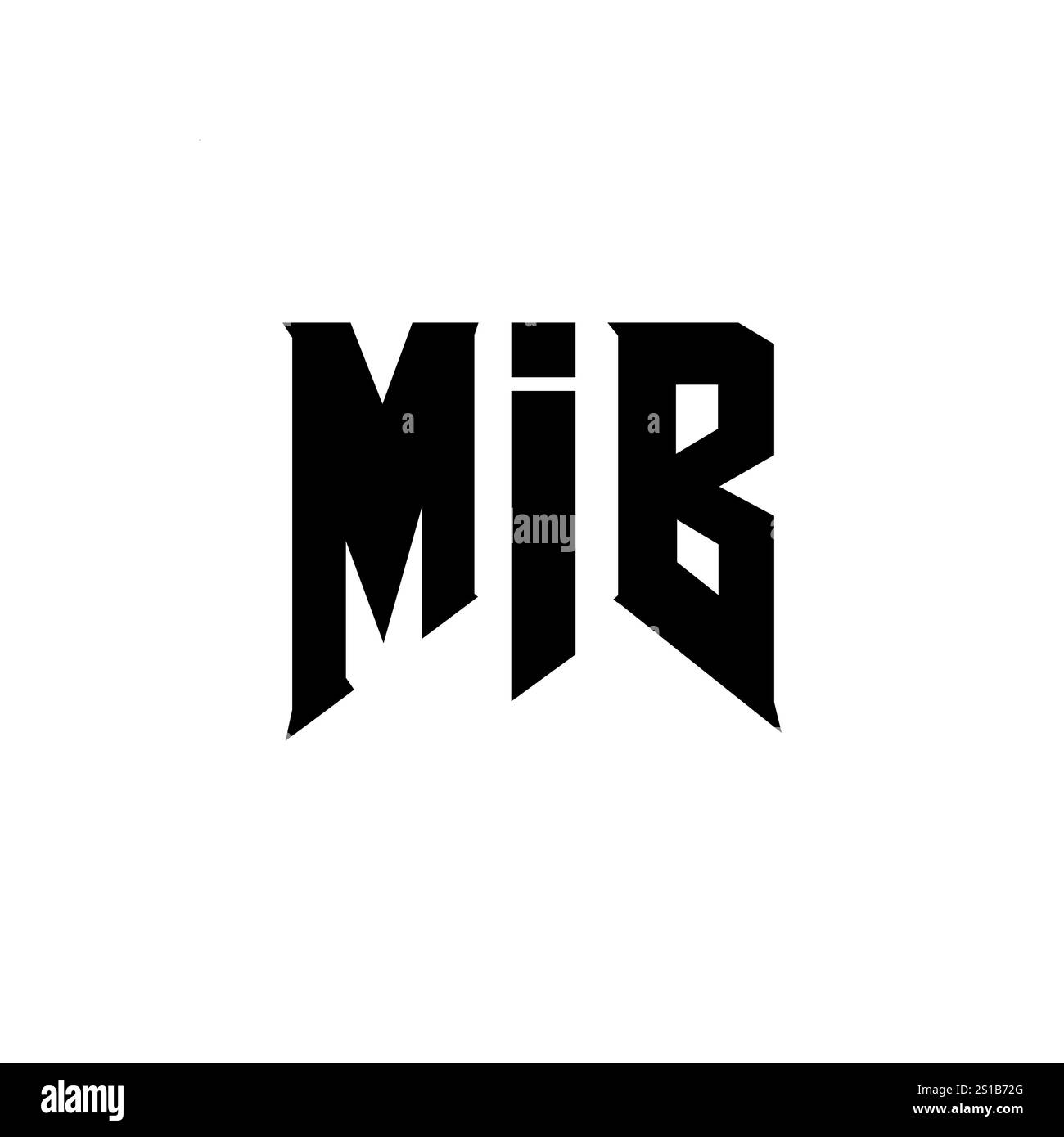 MIB letter logo design for technology company. MIB logo design black ...