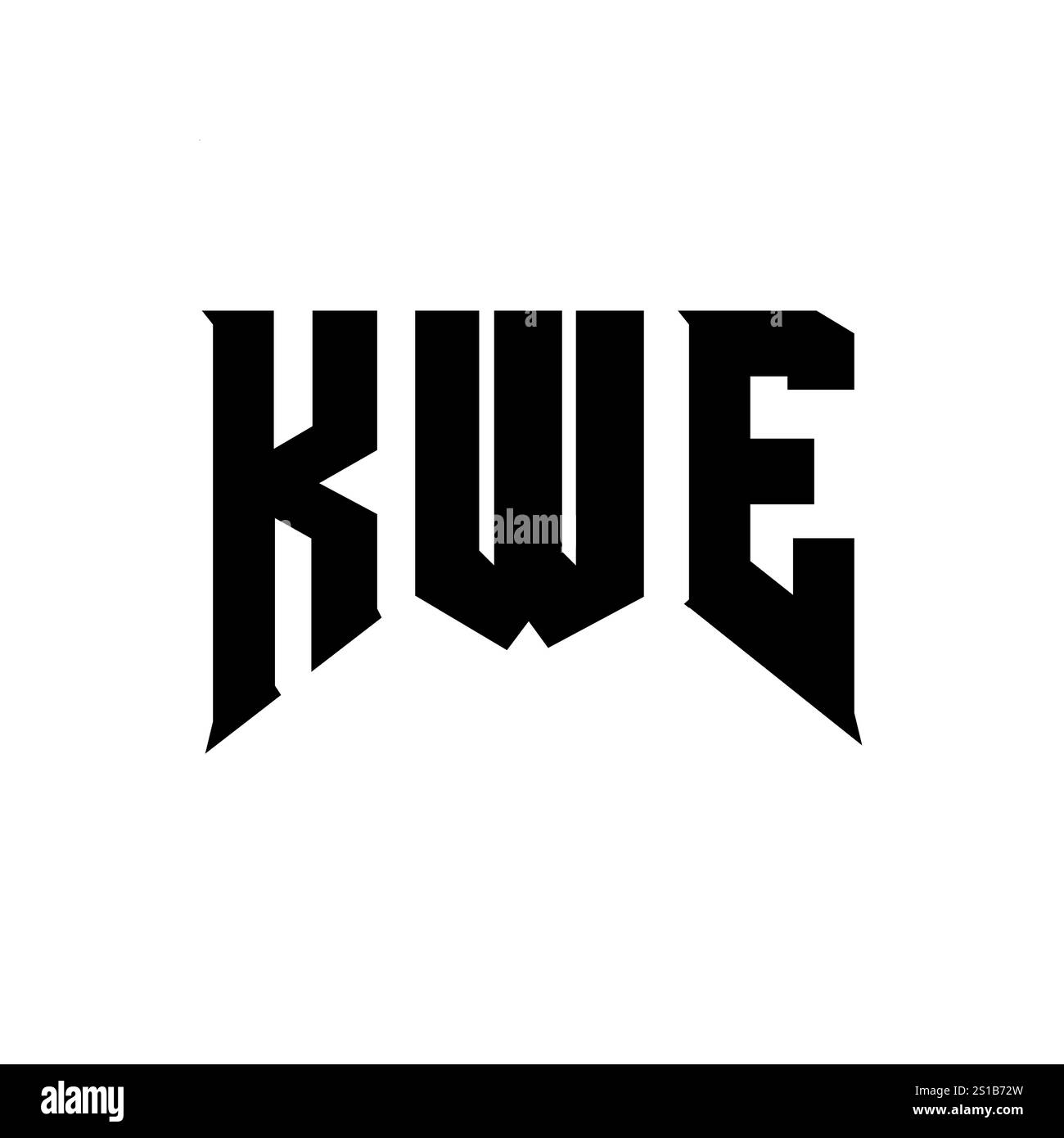 KWE letter logo design for technology company. KWE logo design black ...