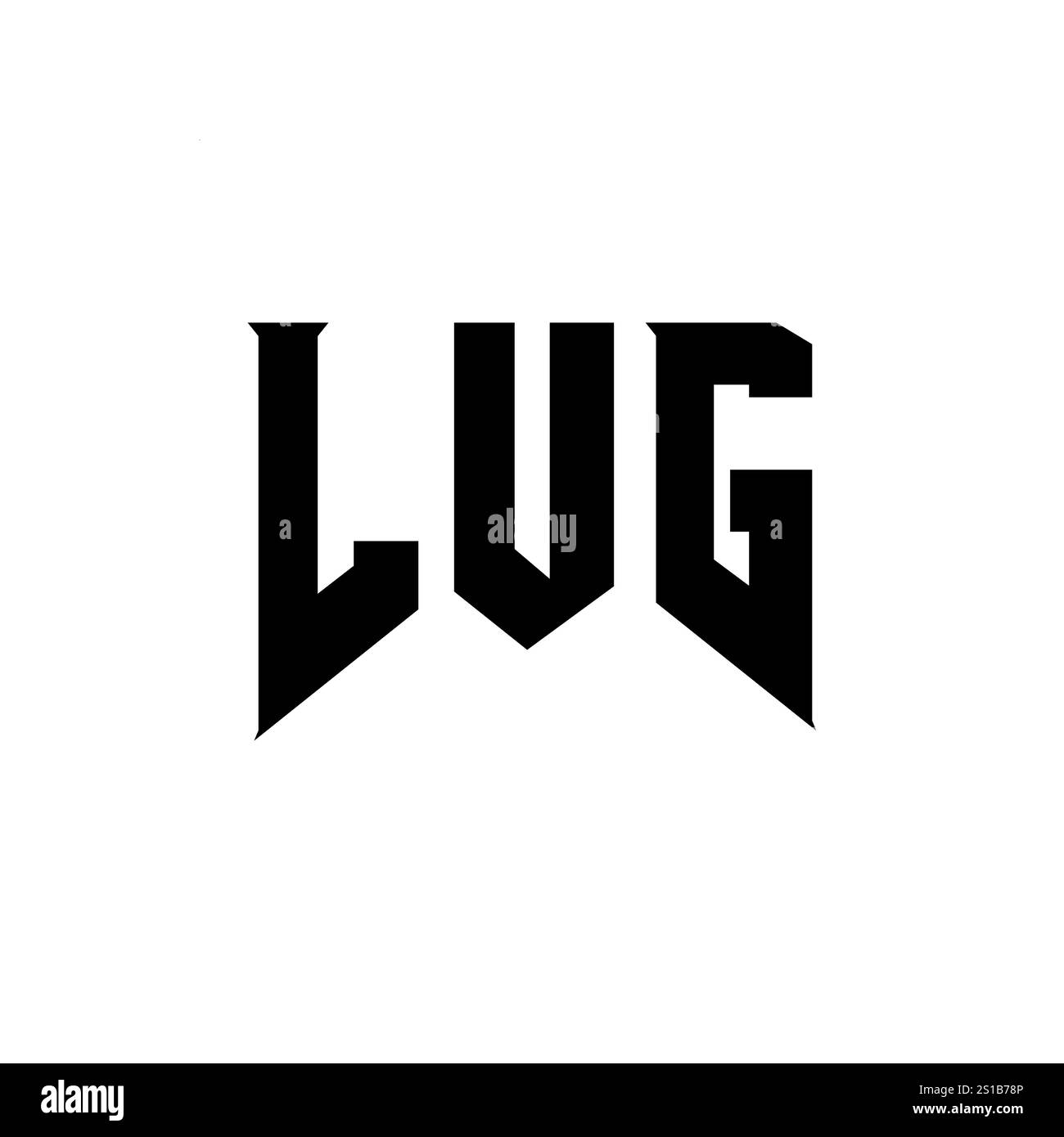 LUG letter logo design for technology company. LUG logo design black ...