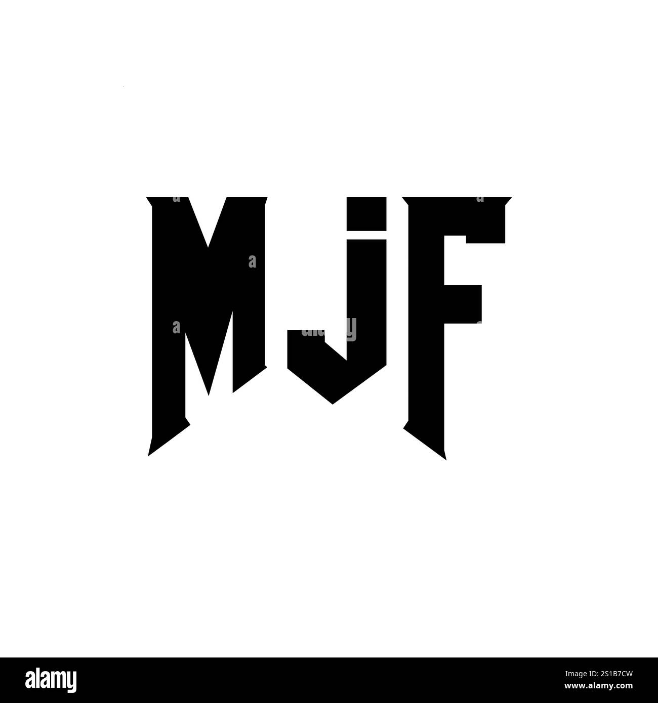 MJF letter logo design for technology company. MJF logo design black ...