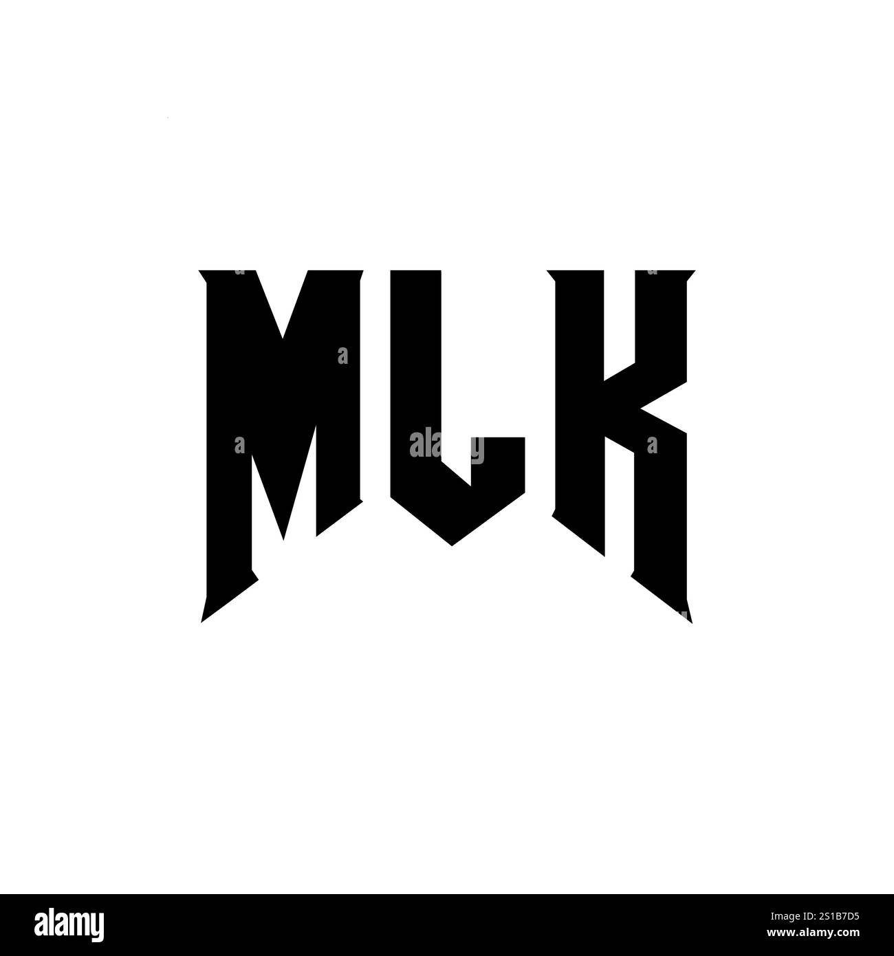MLK letter logo design for technology company. MLK logo design black ...