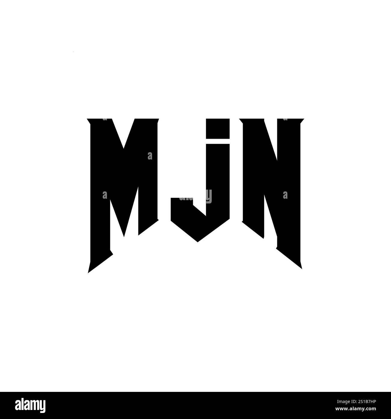 MJN letter logo design for technology company. MJN logo design black ...
