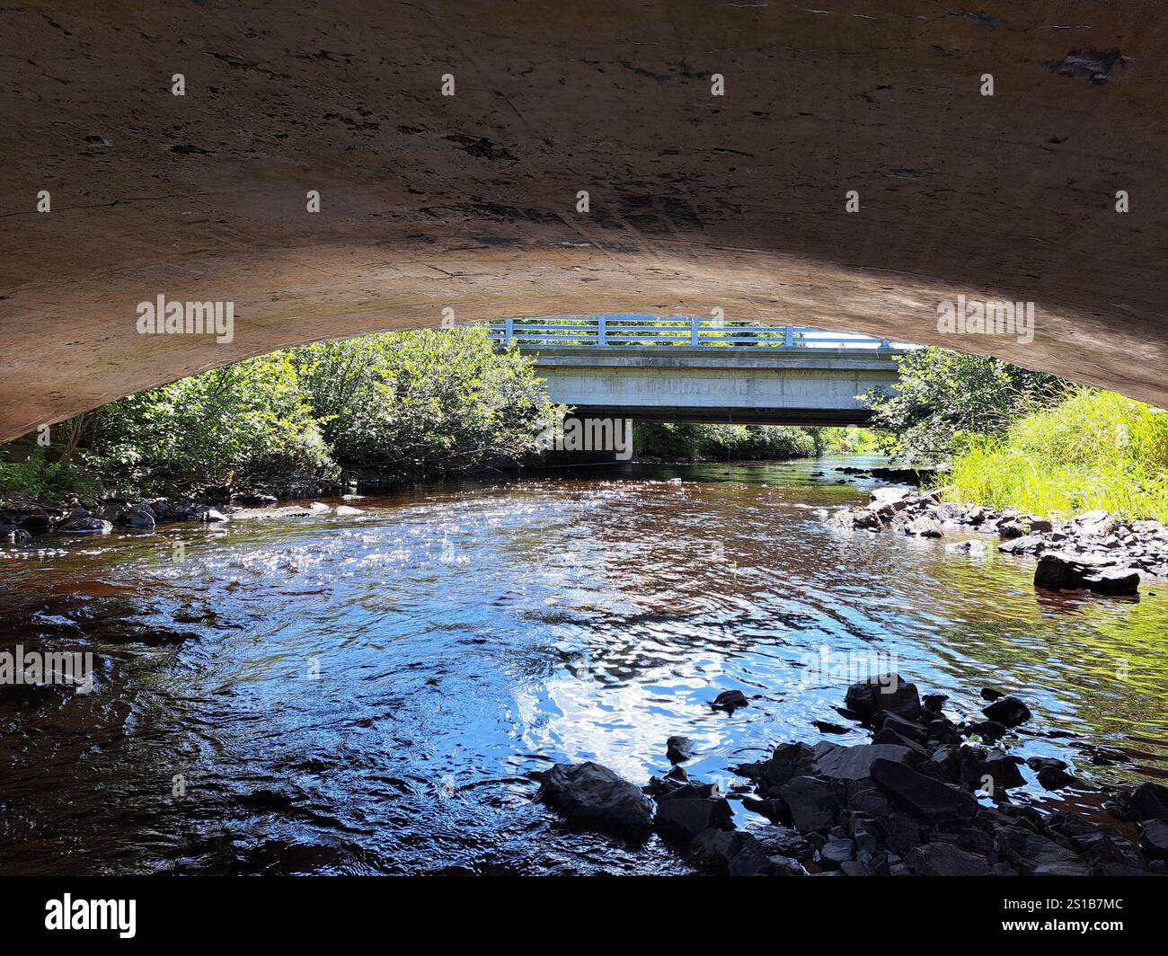 Back River and bridge at Connie's Corner on NL 90 in Mount Carmel ...