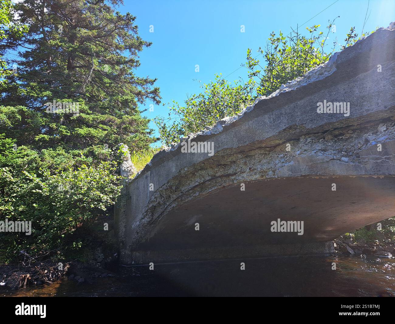 Abandoned dilapidated bridge at Connie's Corner in Mount Carmel ...