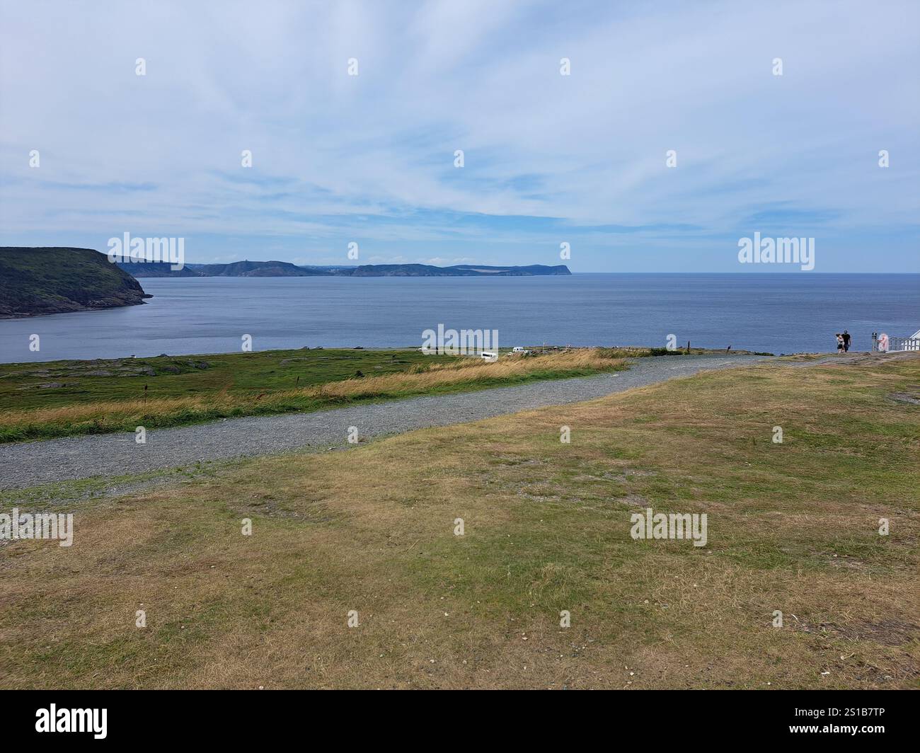 View of the bay from Cape Spear Lighthouse National Historic Site in St ...