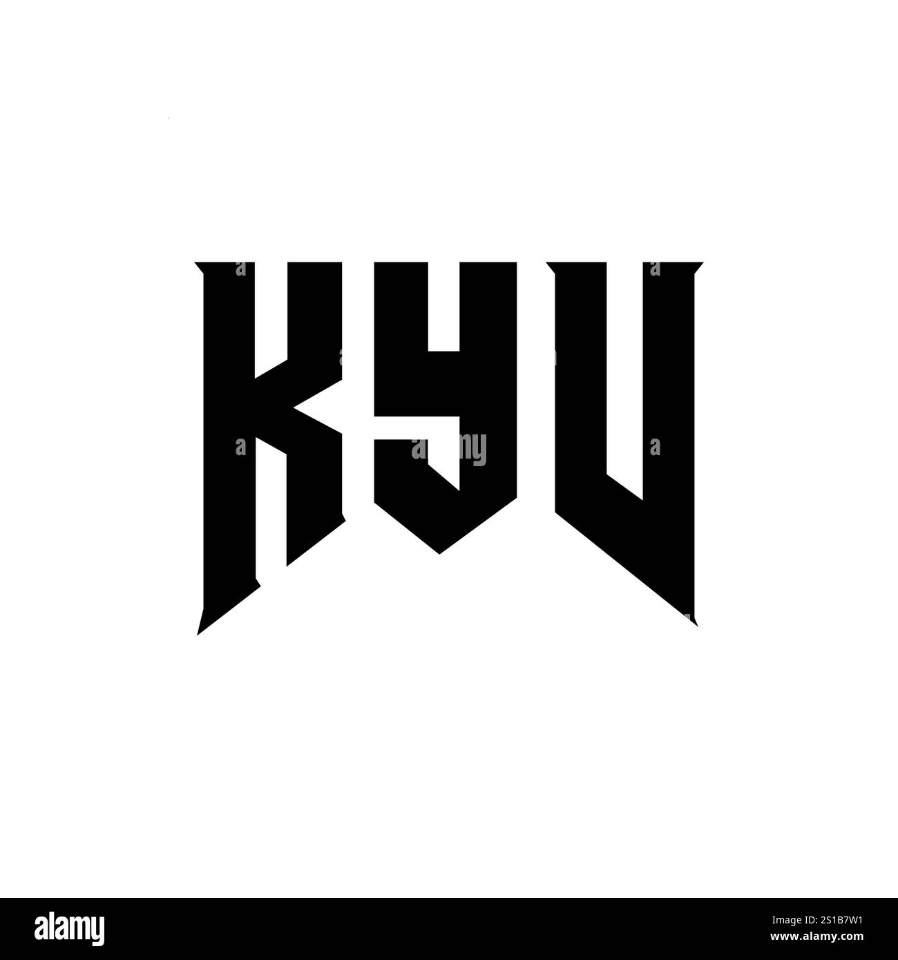 KYV letter logo design for technology company. KYV logo design black ...