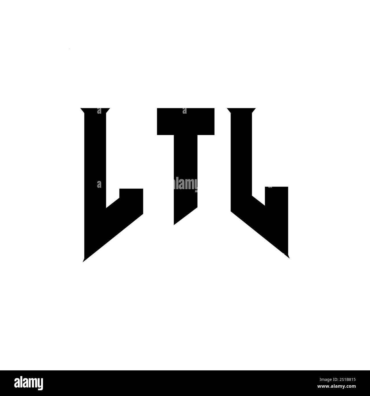 LTL letter logo design for technology company. LTL logo design black ...