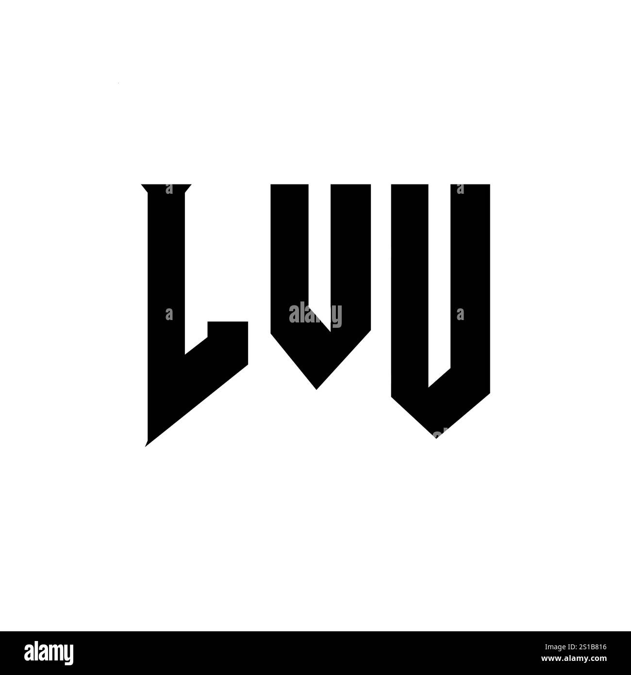 Lvu logo design hi-res stock photography and images - Alamy