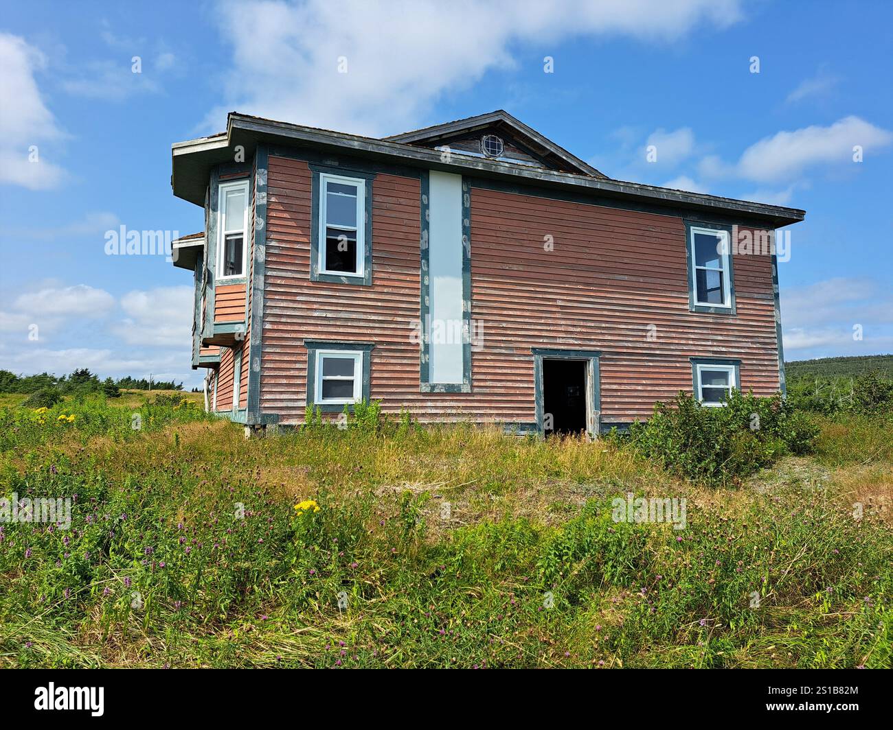 Abandoned dilapidated wooden red fixer upper by the beach in Witless ...