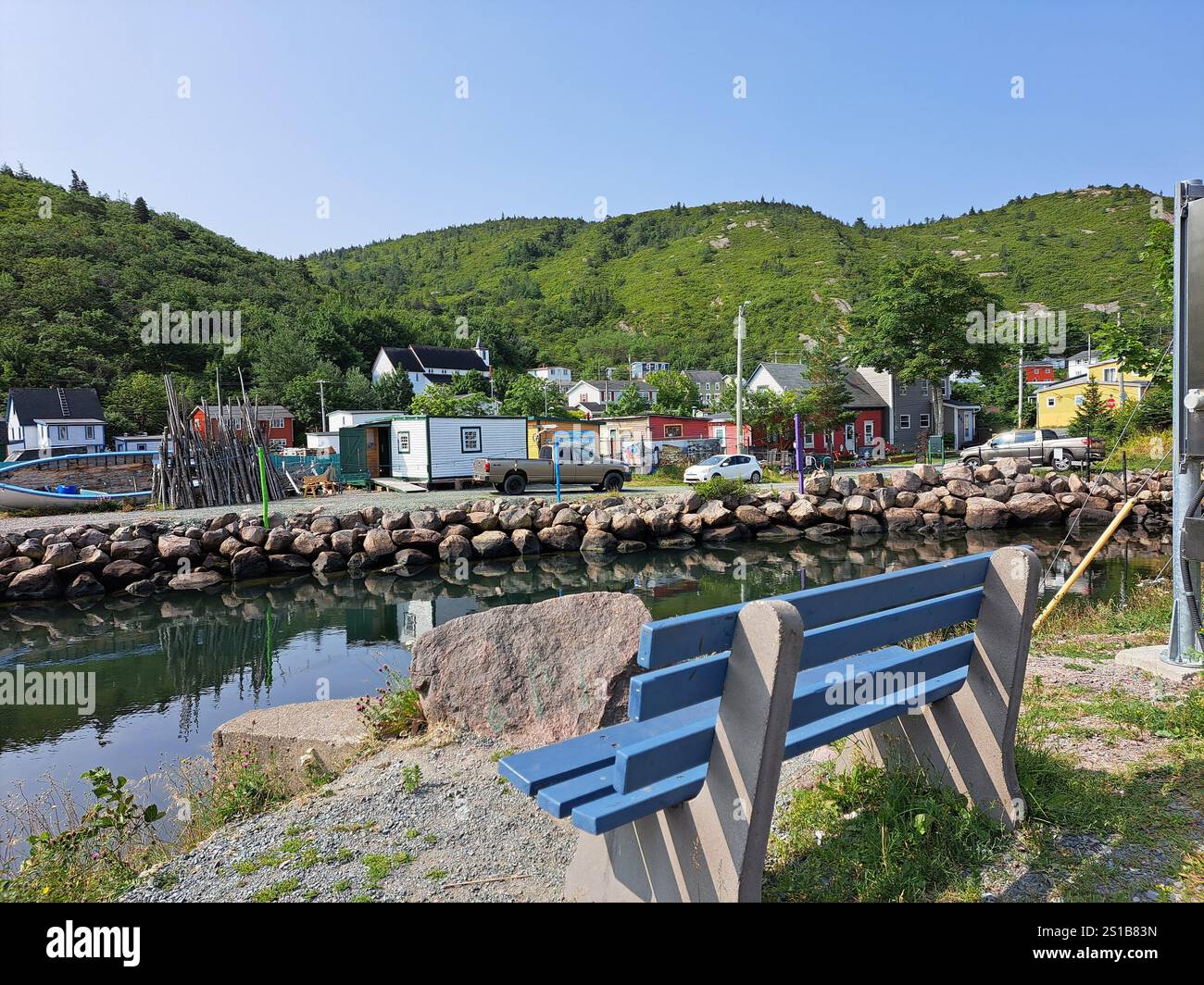 Primitive stick shelter in Petty Harbour–Maddox Cove, Newfoundland ...