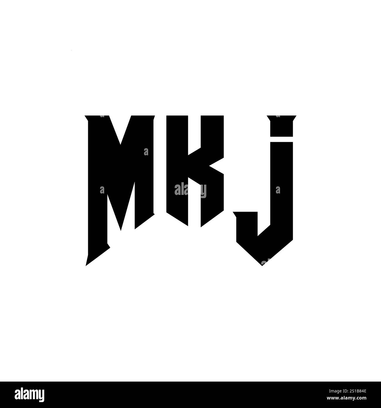 Mkj logo design hi-res stock photography and images - Alamy