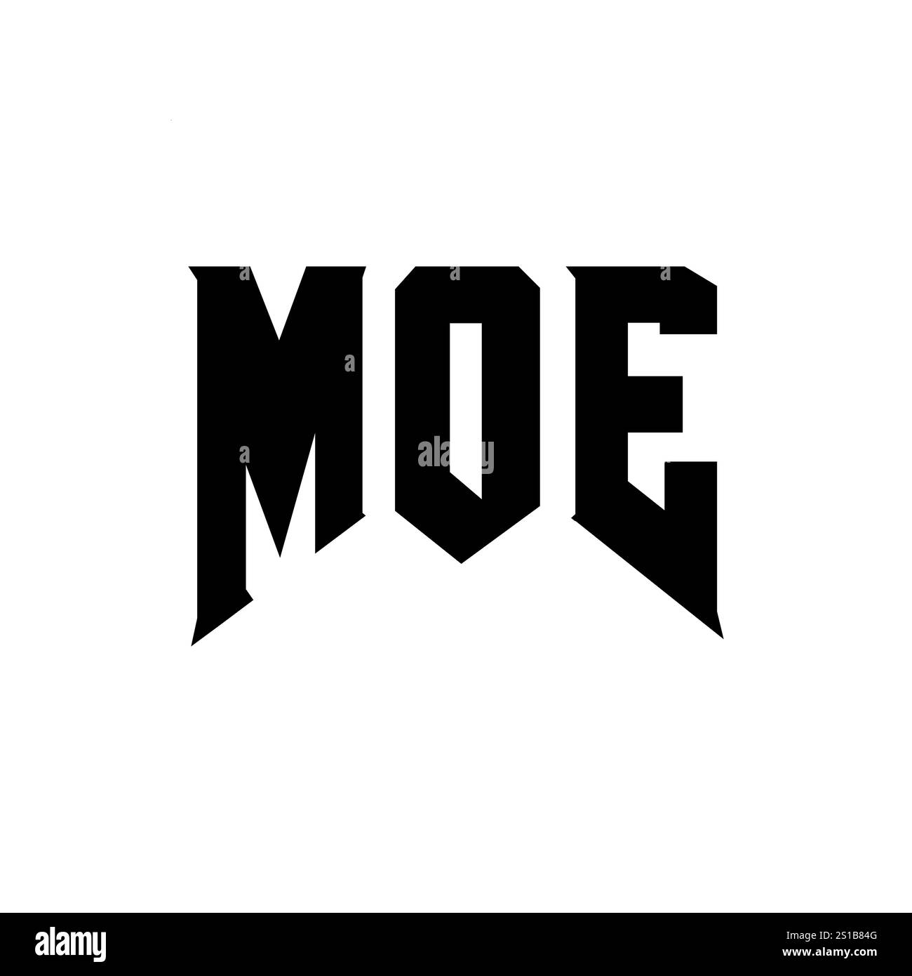 MOE letter logo design for technology company. MOE logo design black ...