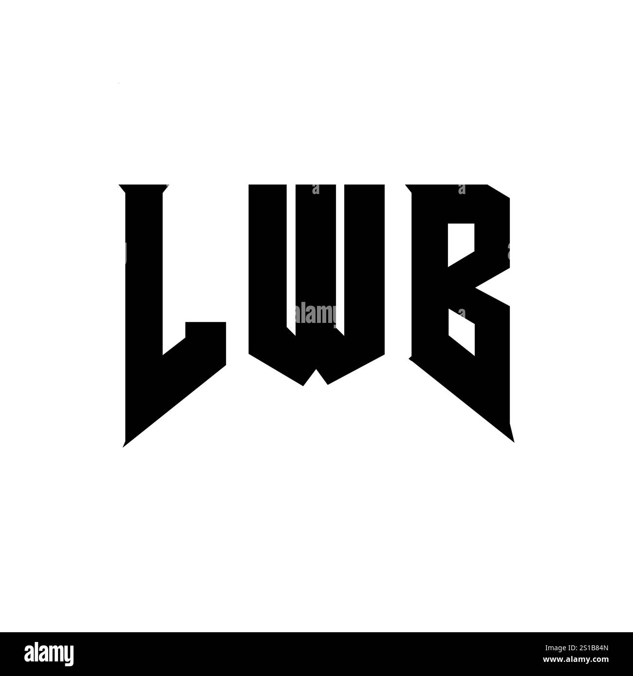 LWB letter logo design for technology company. LWB logo design black ...