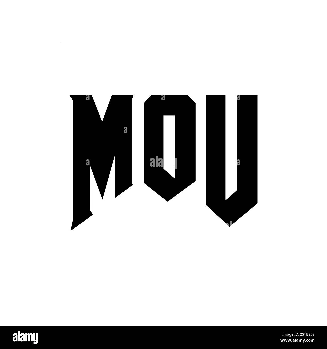 Mou logo design Black and White Stock Photos & Images - Alamy