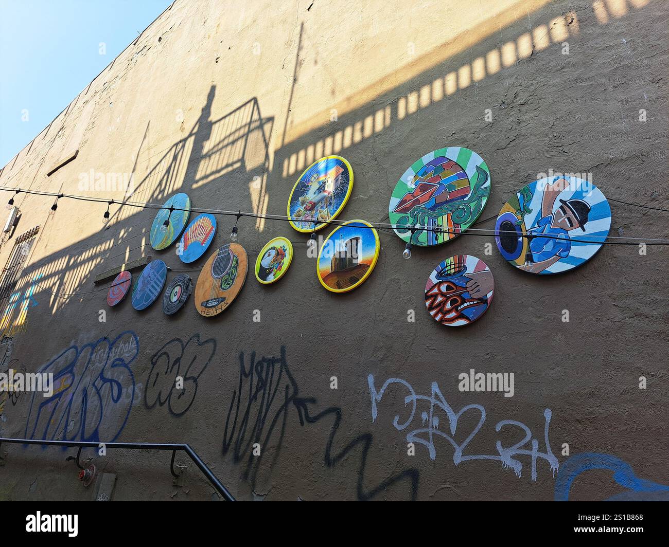 Vinyl record decorations celebrating music in downtown St. John's ...