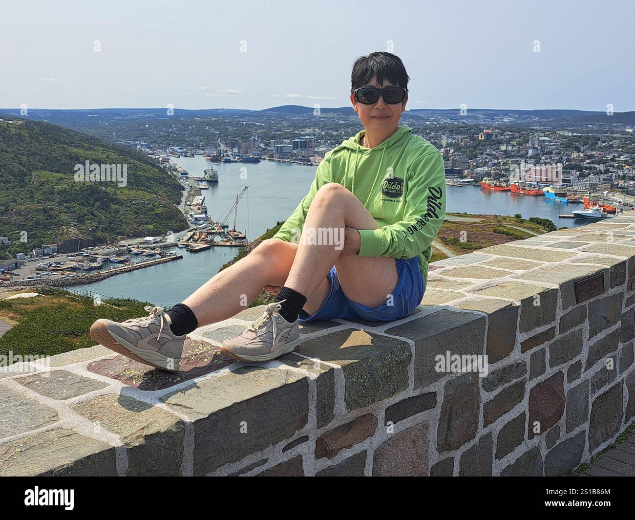 Enjoying the view from Signal Hill National Historic Site in St. John's ...