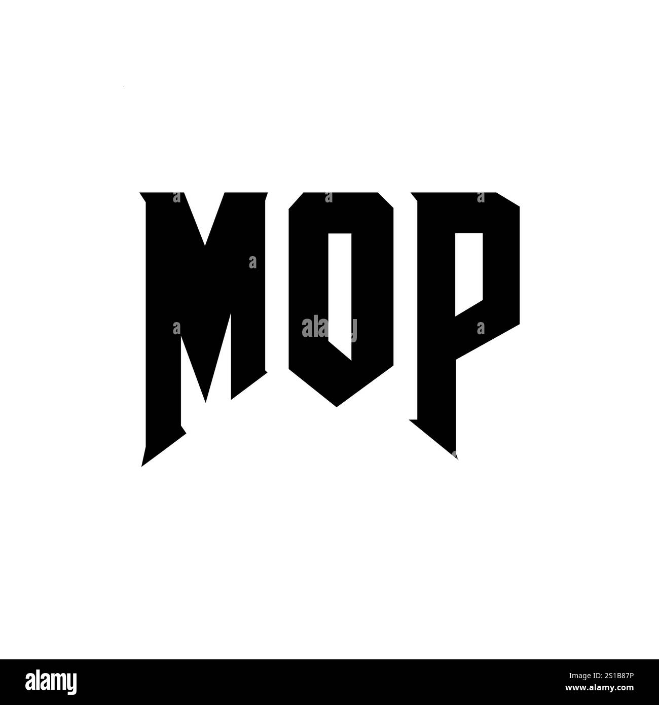 MOP letter logo design for technology company. MOP logo design black ...