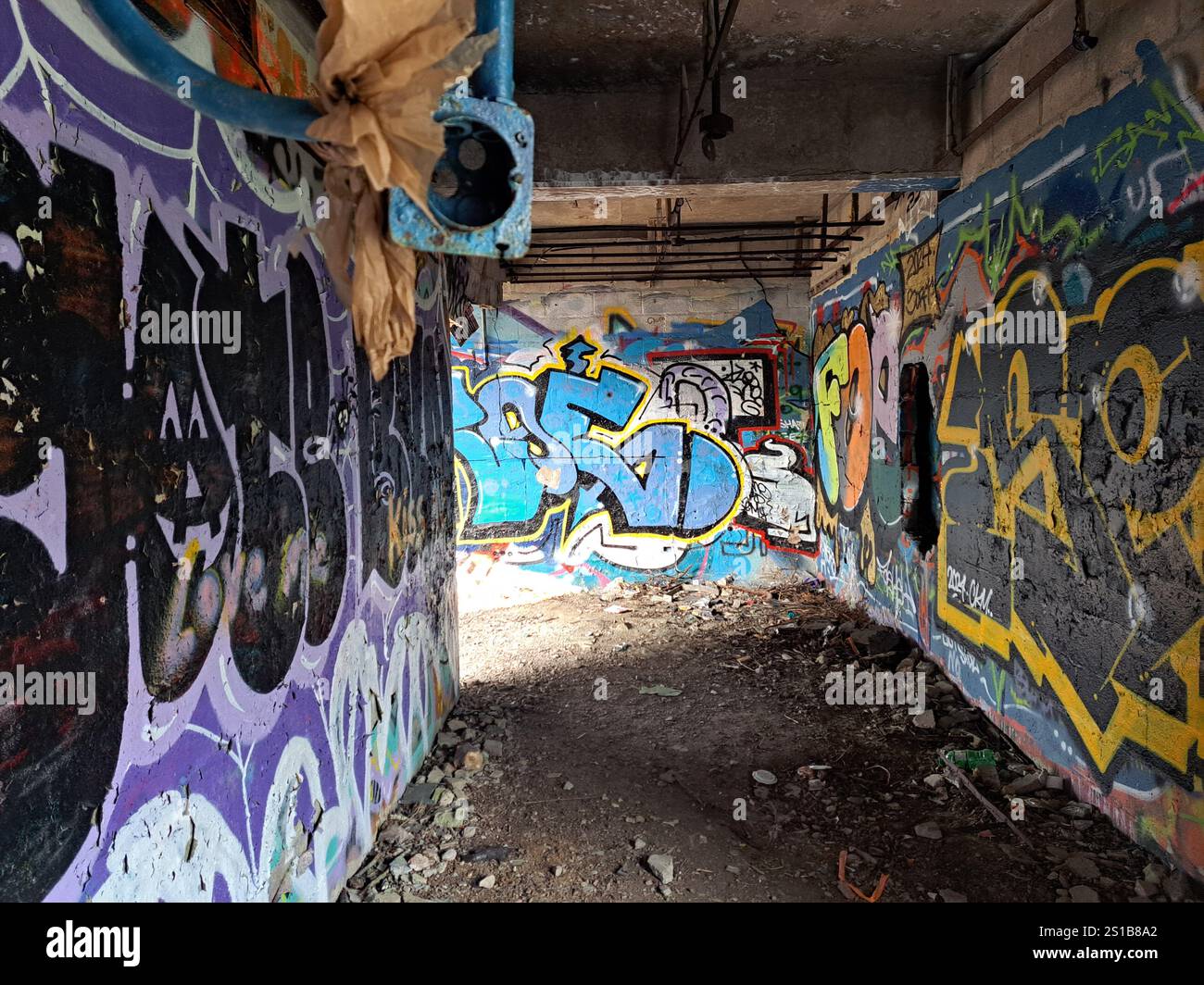 Inside radar building at Red Cliff Radar Station in Logy Bay-Middle ...