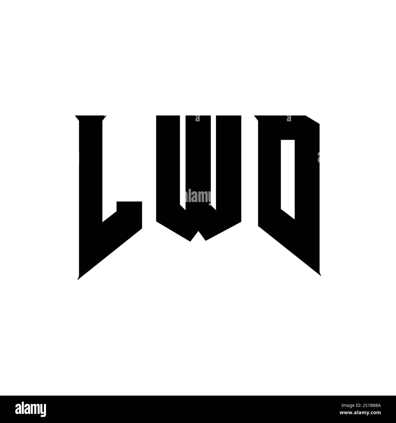 LWD letter logo design for technology company. LWD logo design black ...
