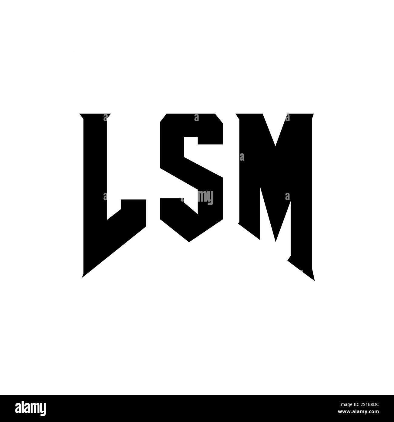 LSM letter logo design for technology company. LSM logo design black ...