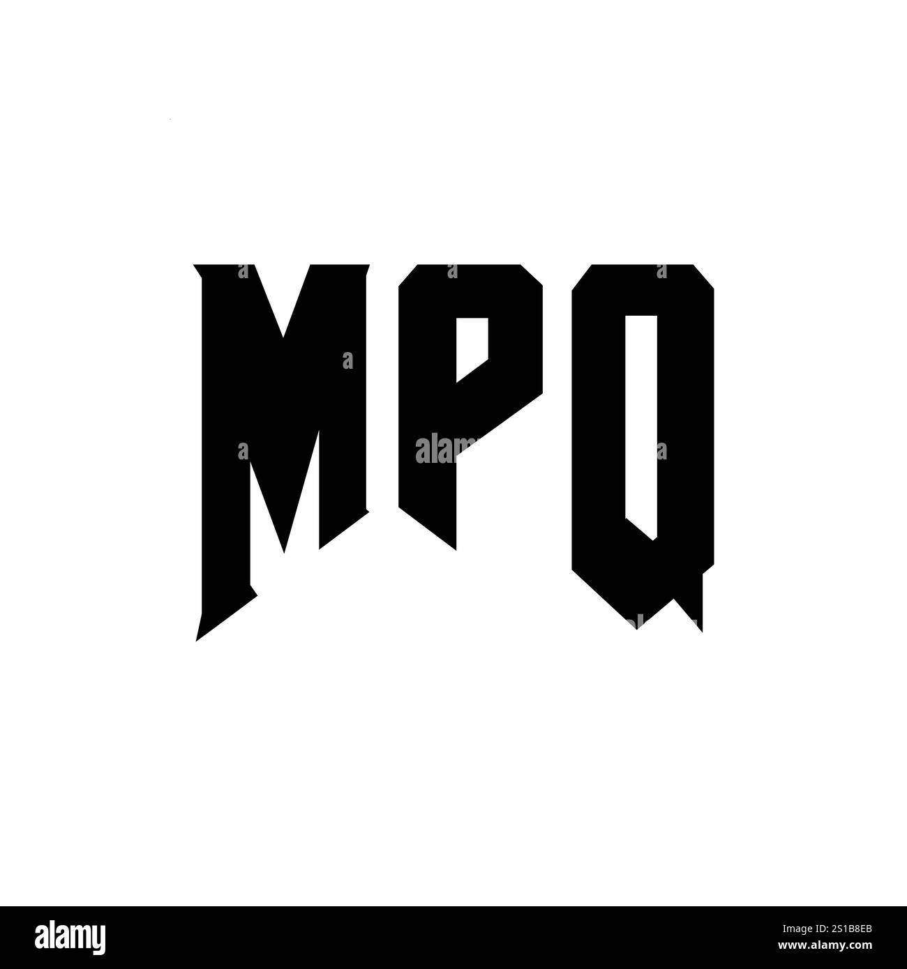 Mpq logo design hi-res stock photography and images - Alamy