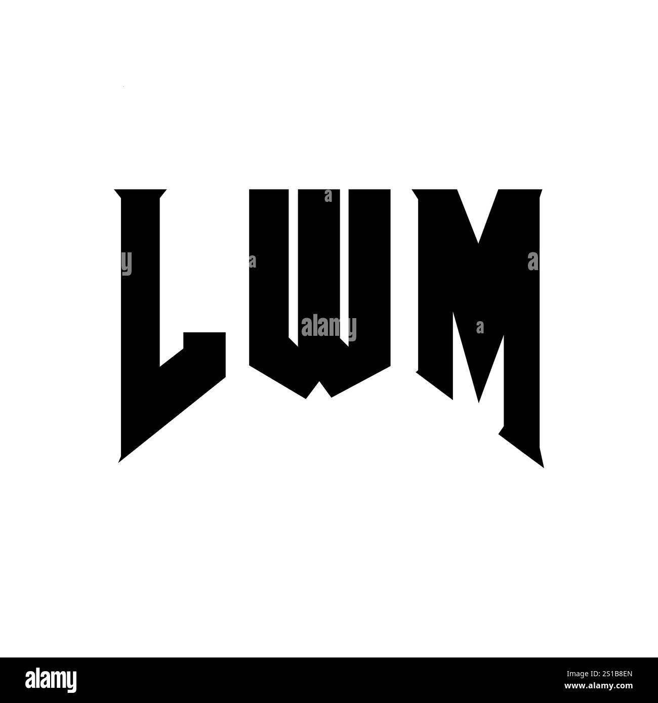 LWM letter logo design for technology company. LWM logo design black ...