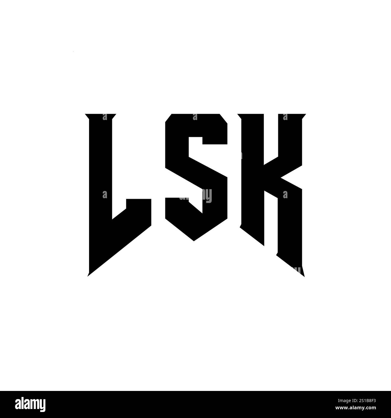 Lsk logo design hi-res stock photography and images - Alamy