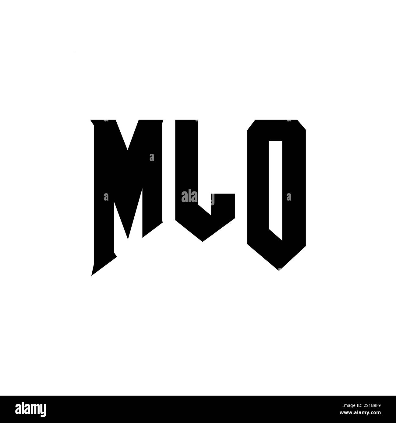 MLO letter logo design for technology company. MLO logo design black ...