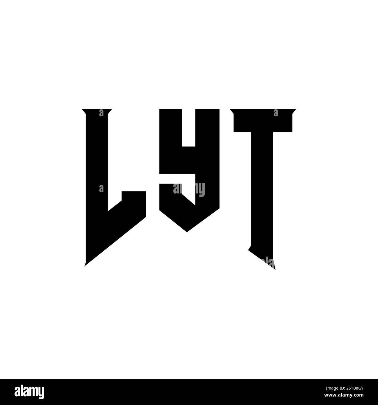 LYT letter logo design for technology company. LYT logo design black ...