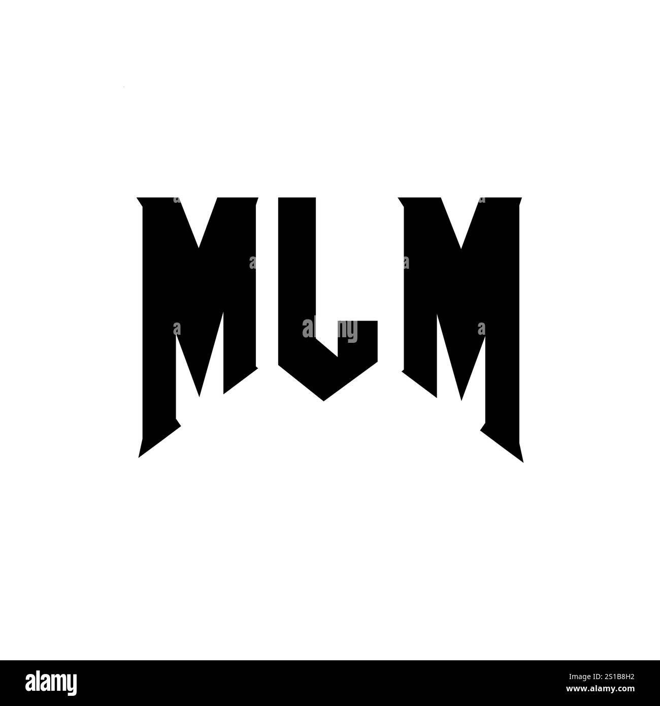 MLM letter logo design for technology company. MLM logo design black ...