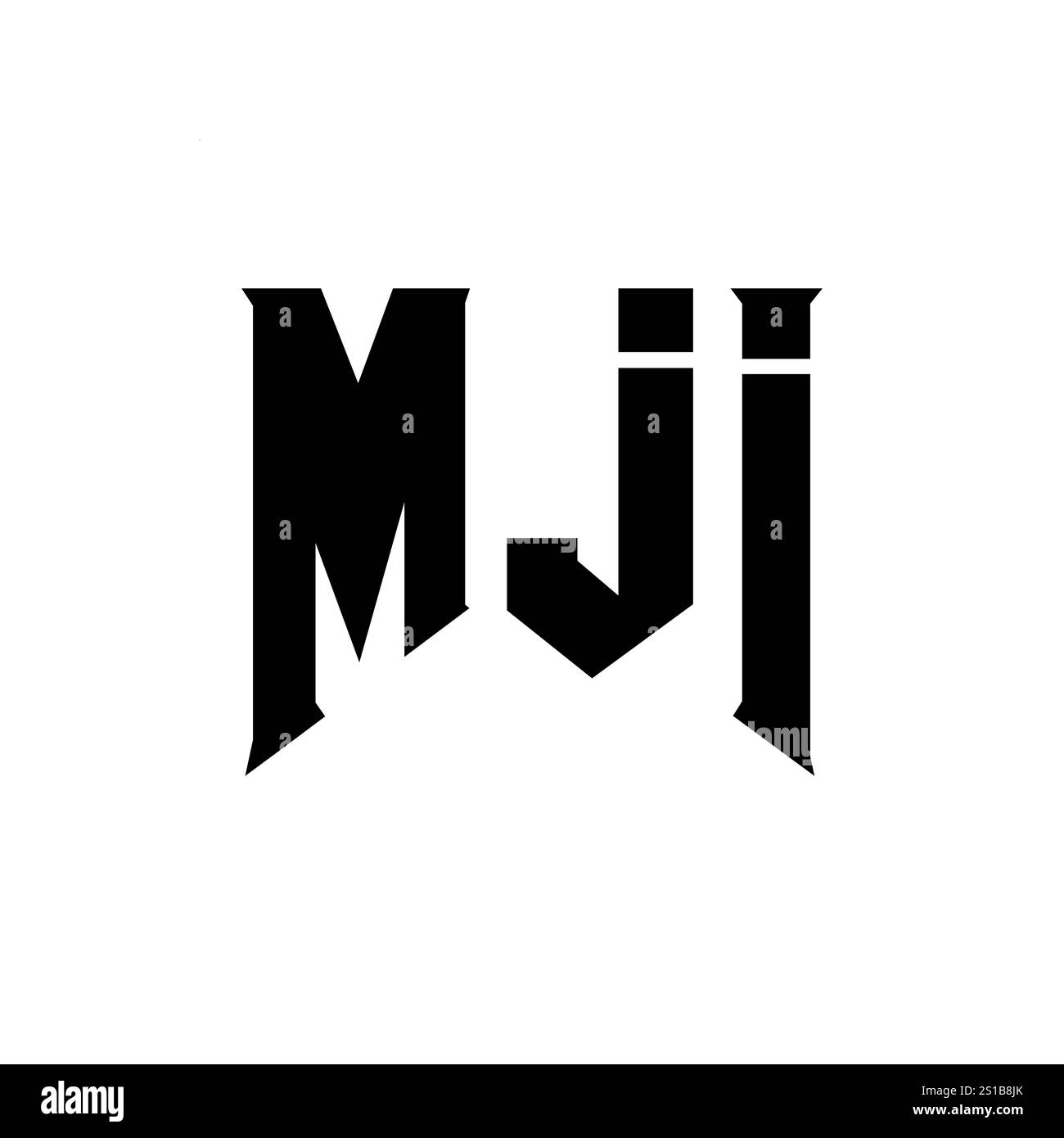 Mji logo design Stock Vector Images - Alamy