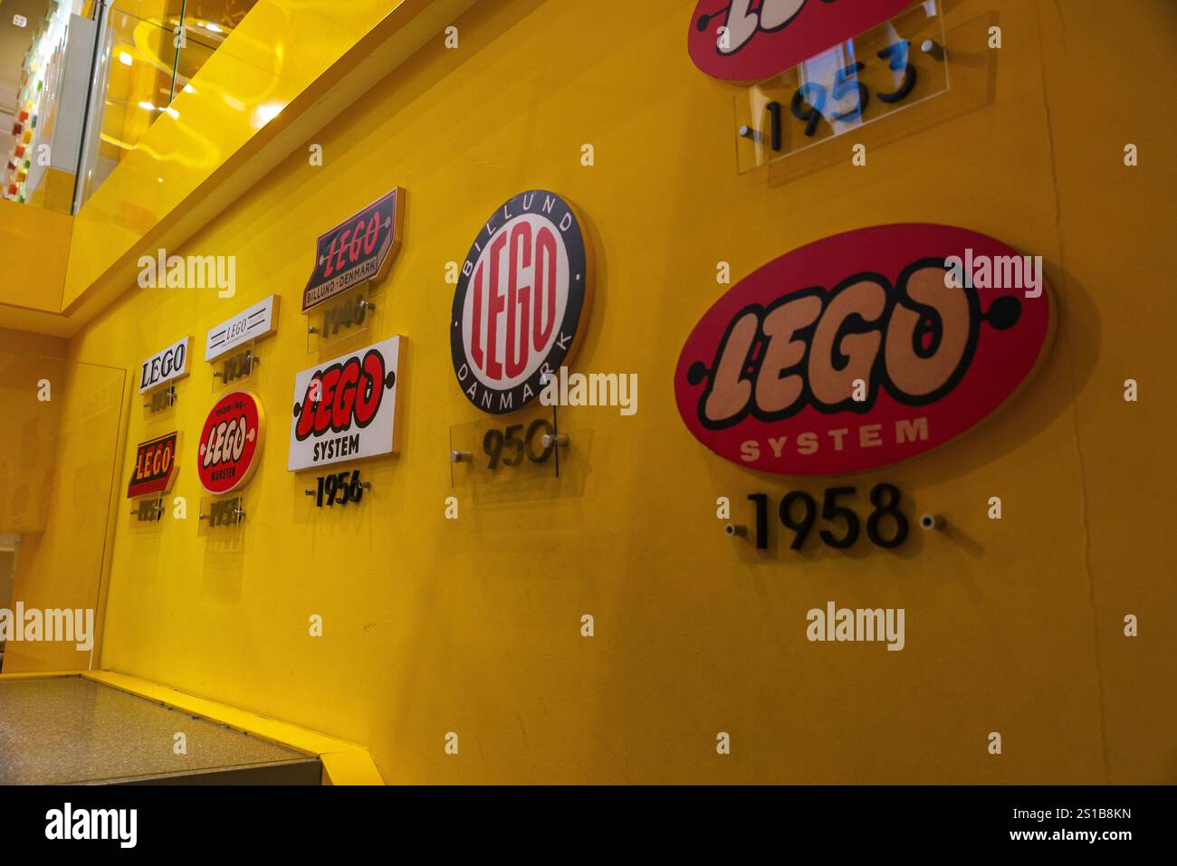 Turin, Italy - November 24, 2024: Sign of Lego shop, known for the ...