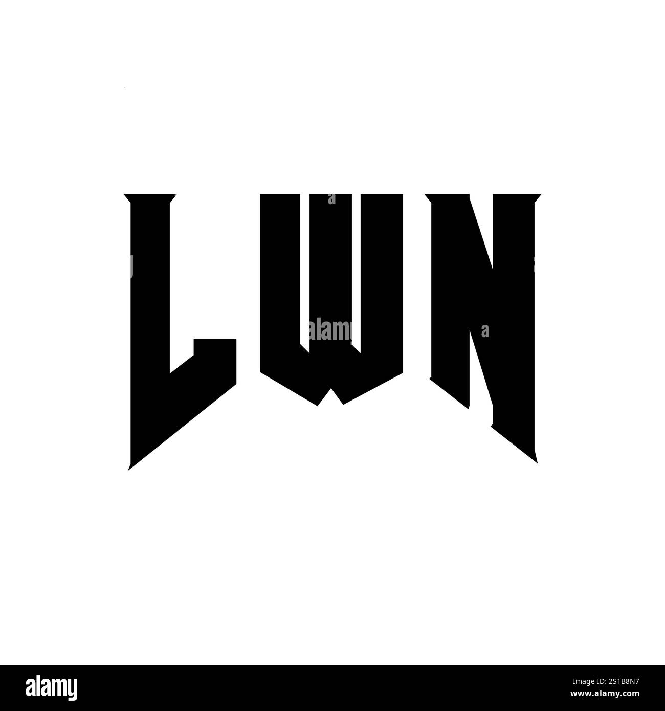 LWN letter logo design for technology company. LWN logo design black ...