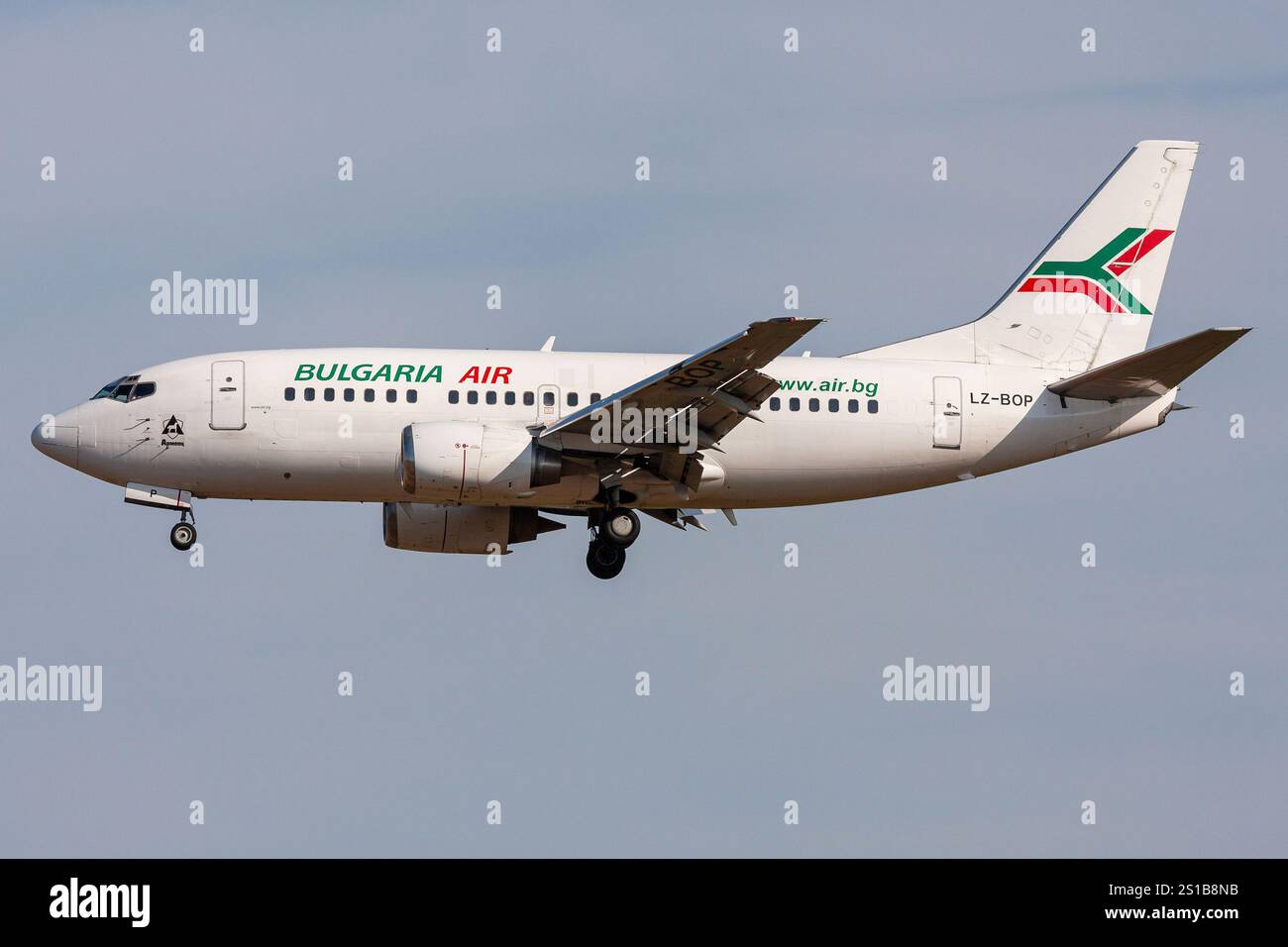 Bulgaria Air Boeing 737-500 with registration LZ-BOP on final for ...