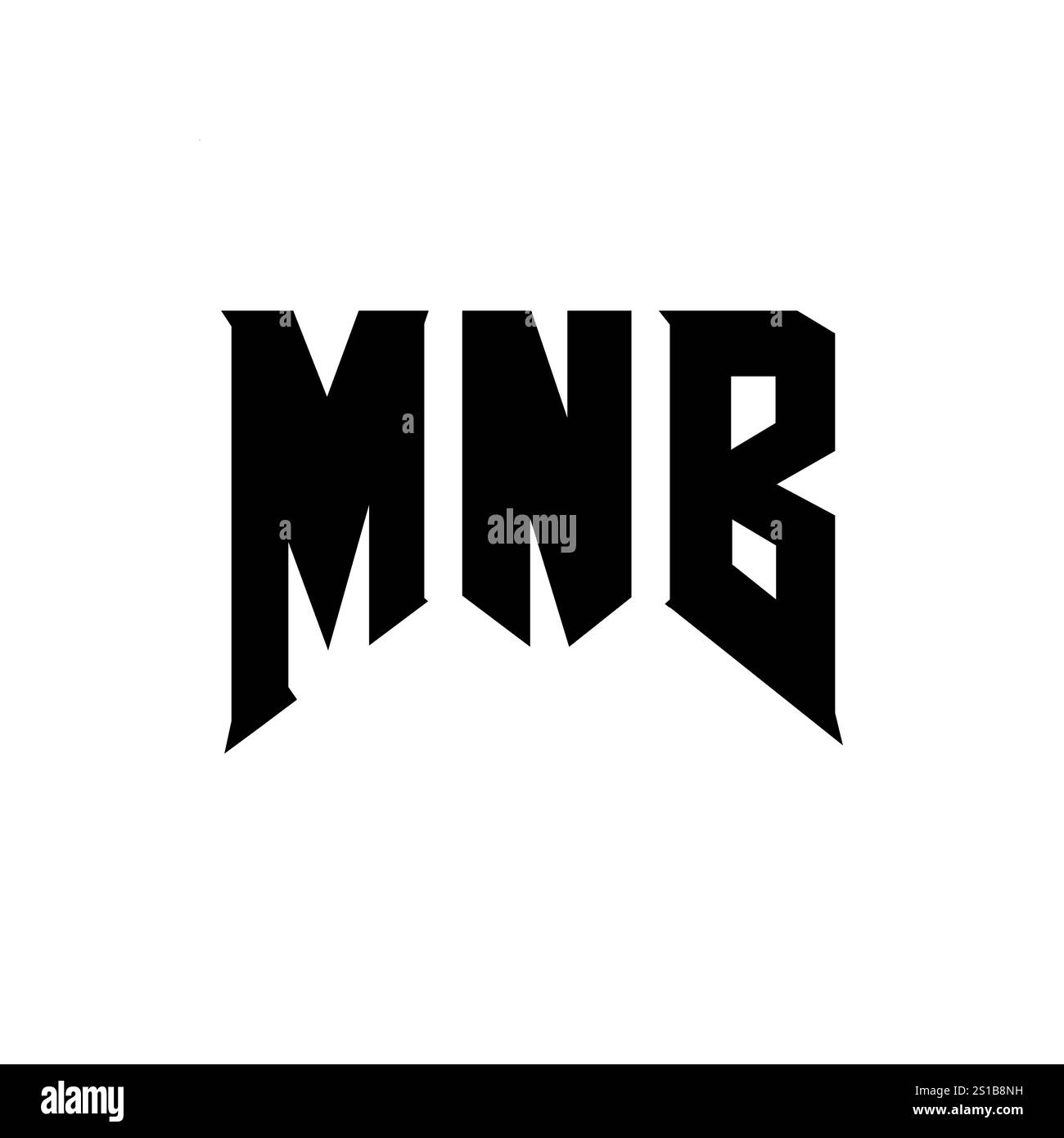 MNB letter logo design for technology company. MNB logo design black ...