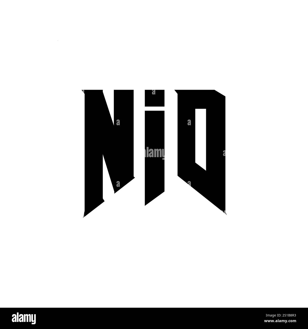 NID letter logo design for technology company. NID logo design black ...