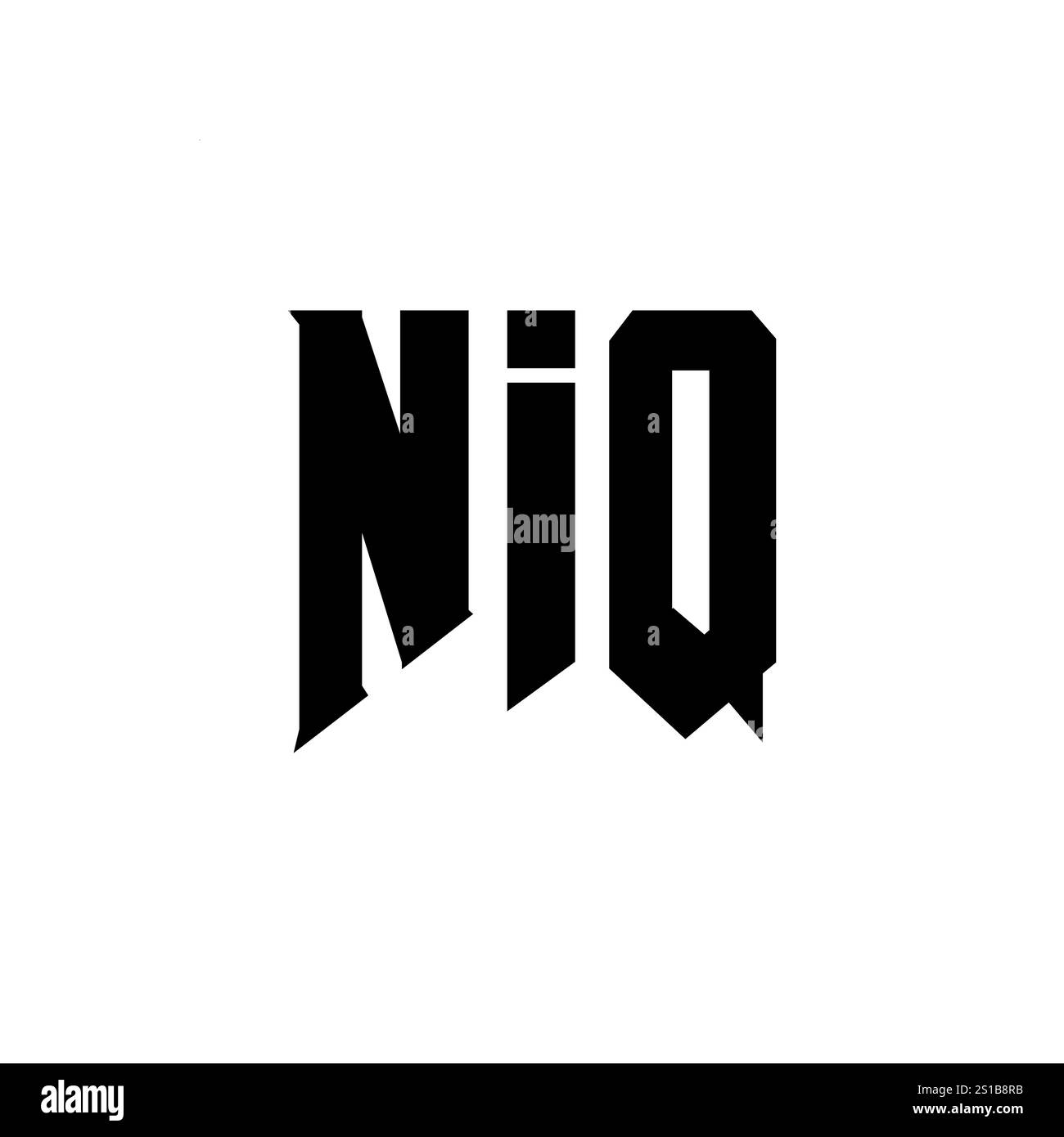 NIQ letter logo design for technology company. NIQ logo design black ...