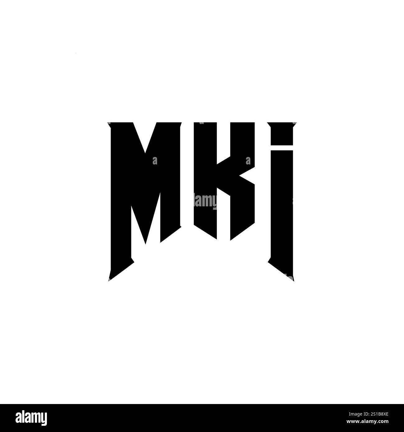 MKI letter logo design for technology company. MKI logo design black ...