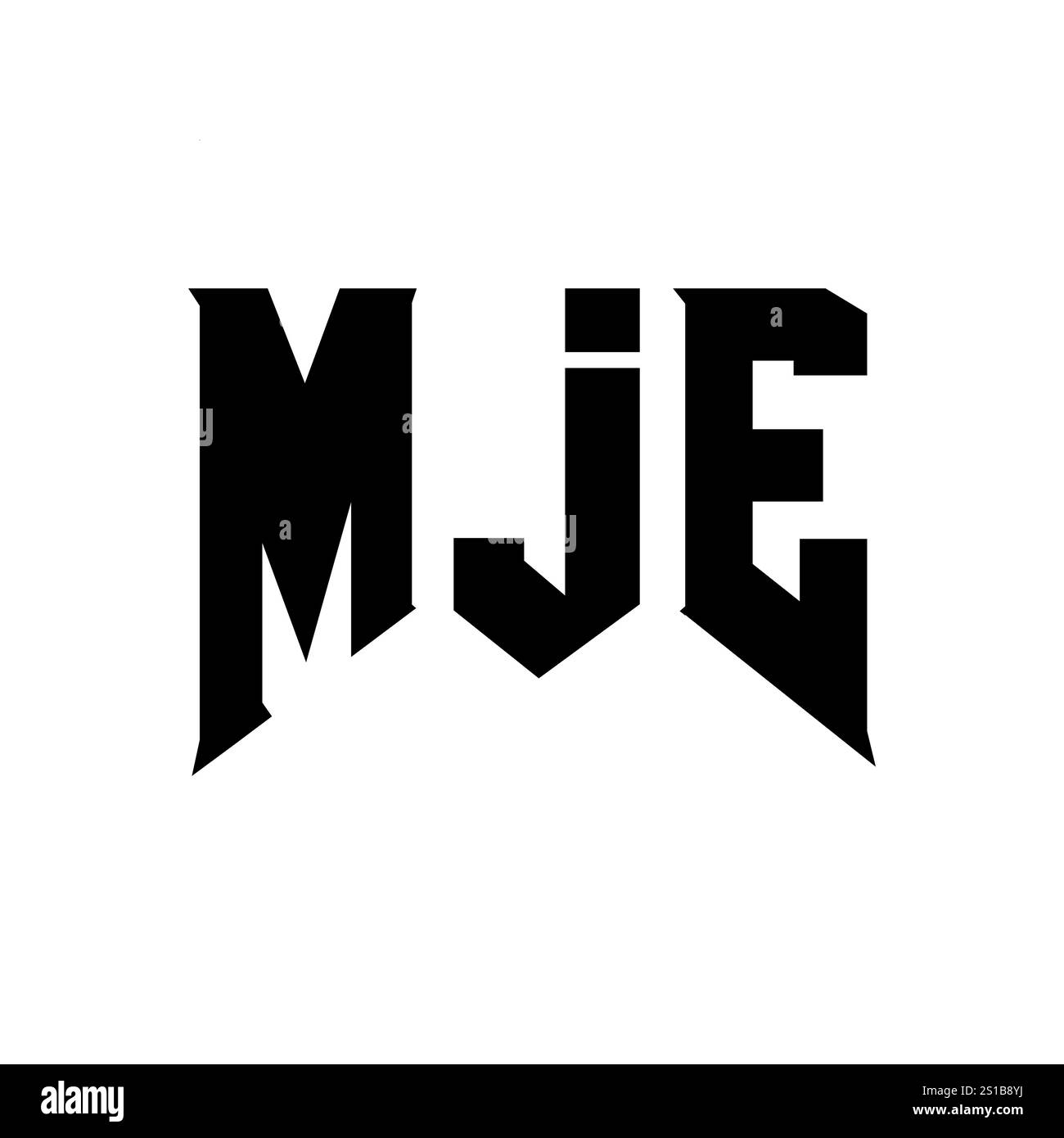 MJE letter logo design for technology company. MJE logo design black ...