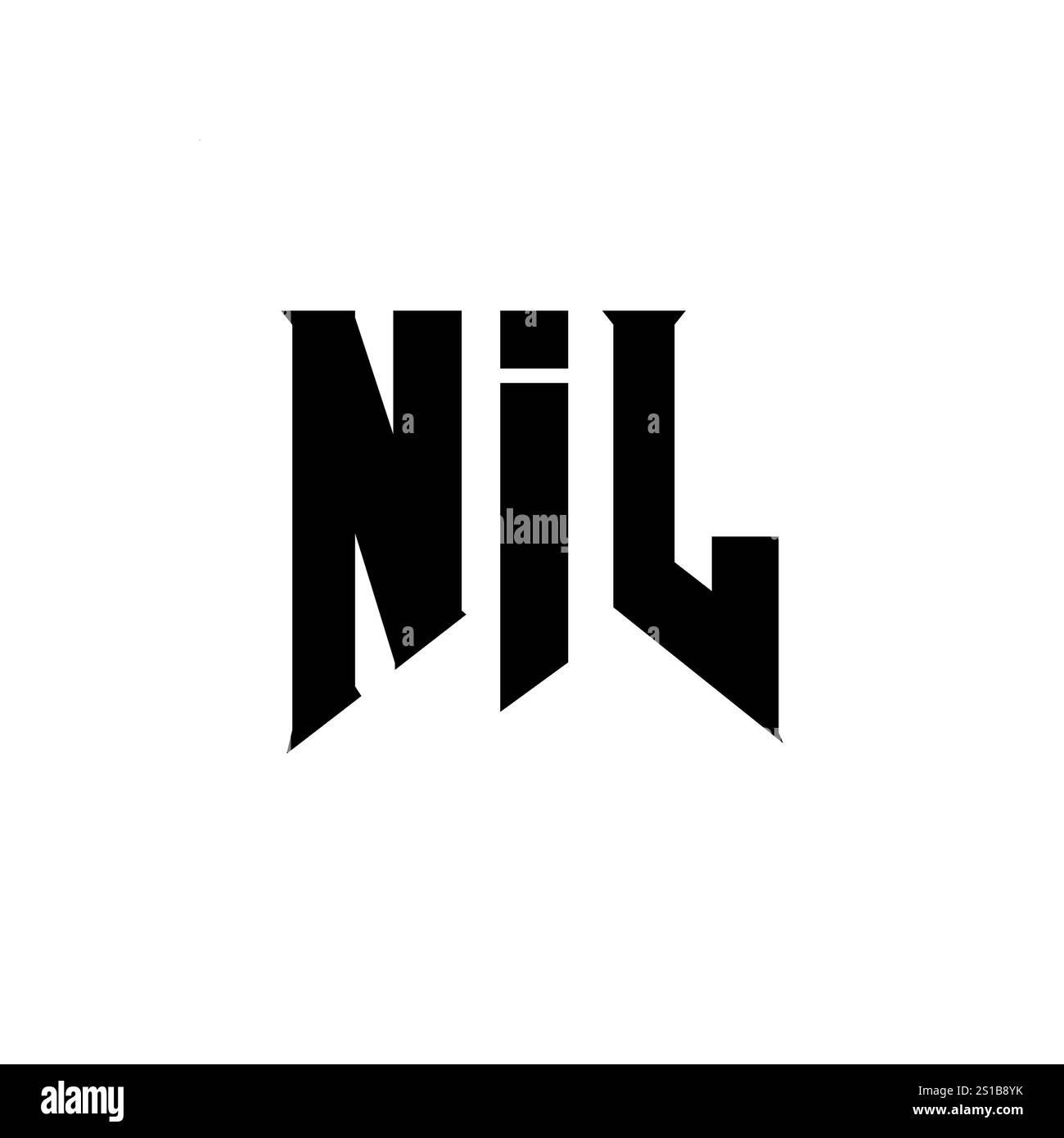 NIL letter logo design for technology company. NIL logo design black ...