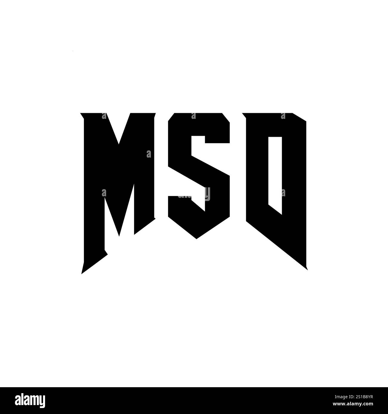 MSD letter logo design for technology company. MSD logo design black ...
