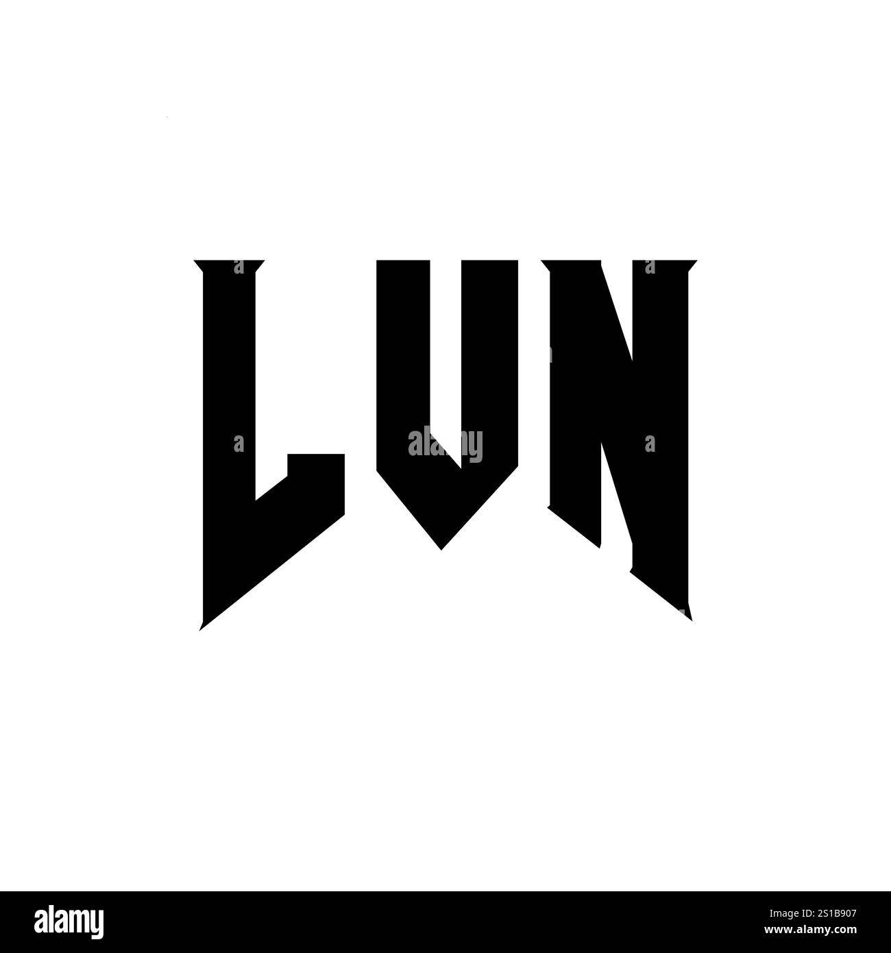 Lvn logo design Stock Vector Images - Alamy