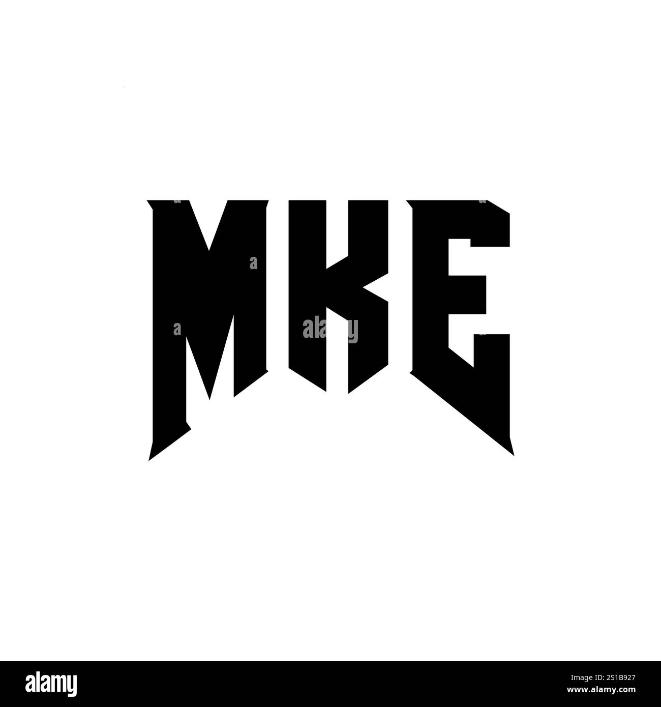 MKE letter logo design for technology company. MKE logo design black ...