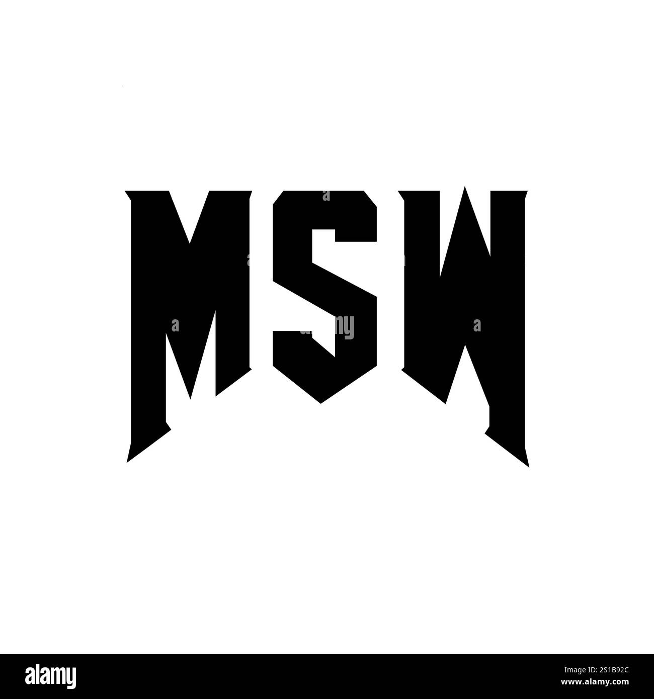 Msw logo design hi-res stock photography and images - Alamy