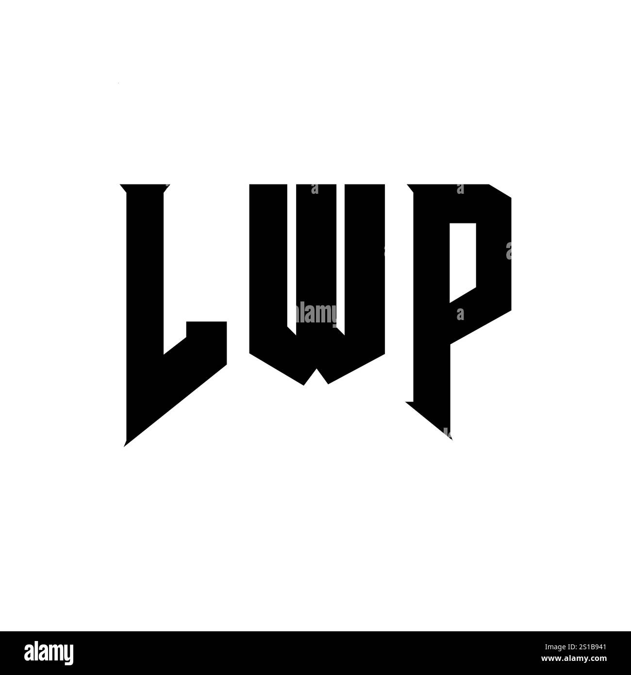 LWP letter logo design for technology company. LWP logo design black ...