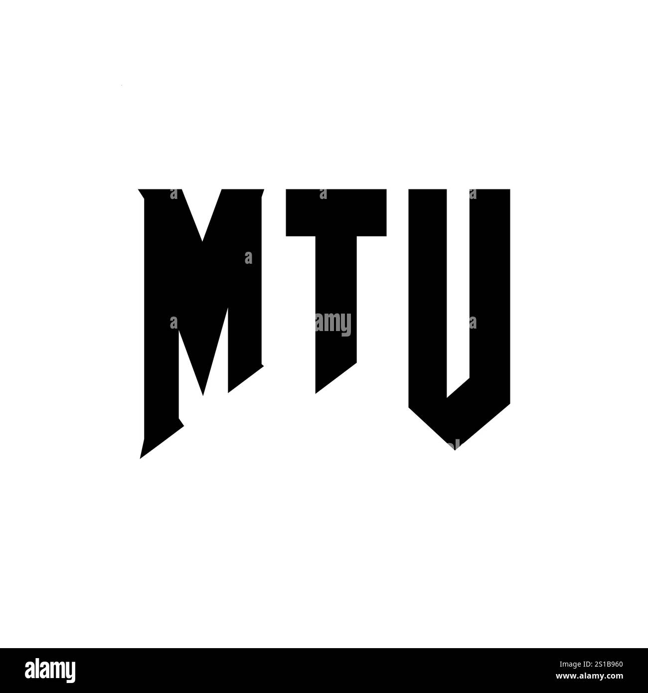 MTU letter logo design for technology company. MTU logo design black ...