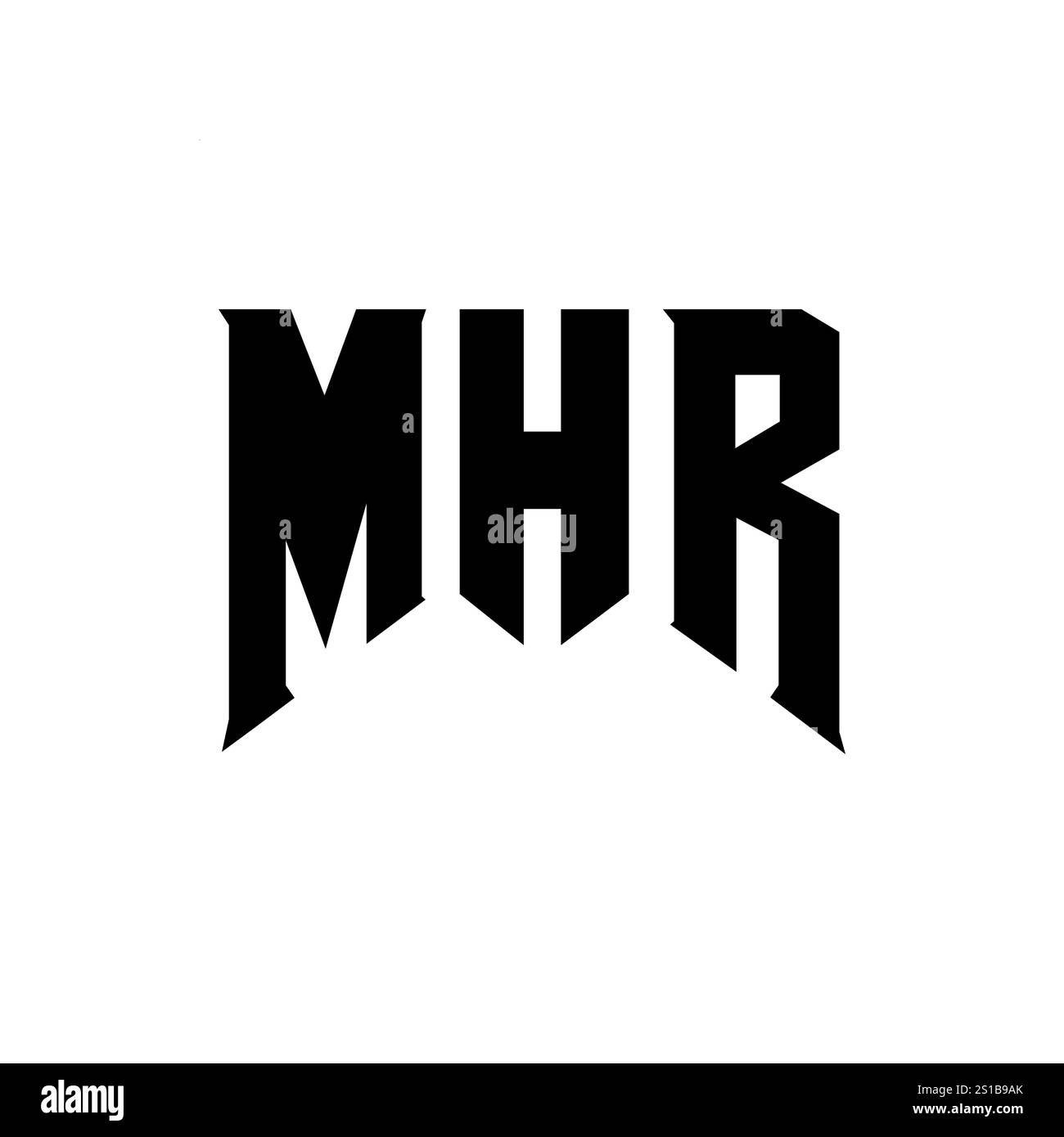 Mhr logo design Stock Vector Images - Alamy