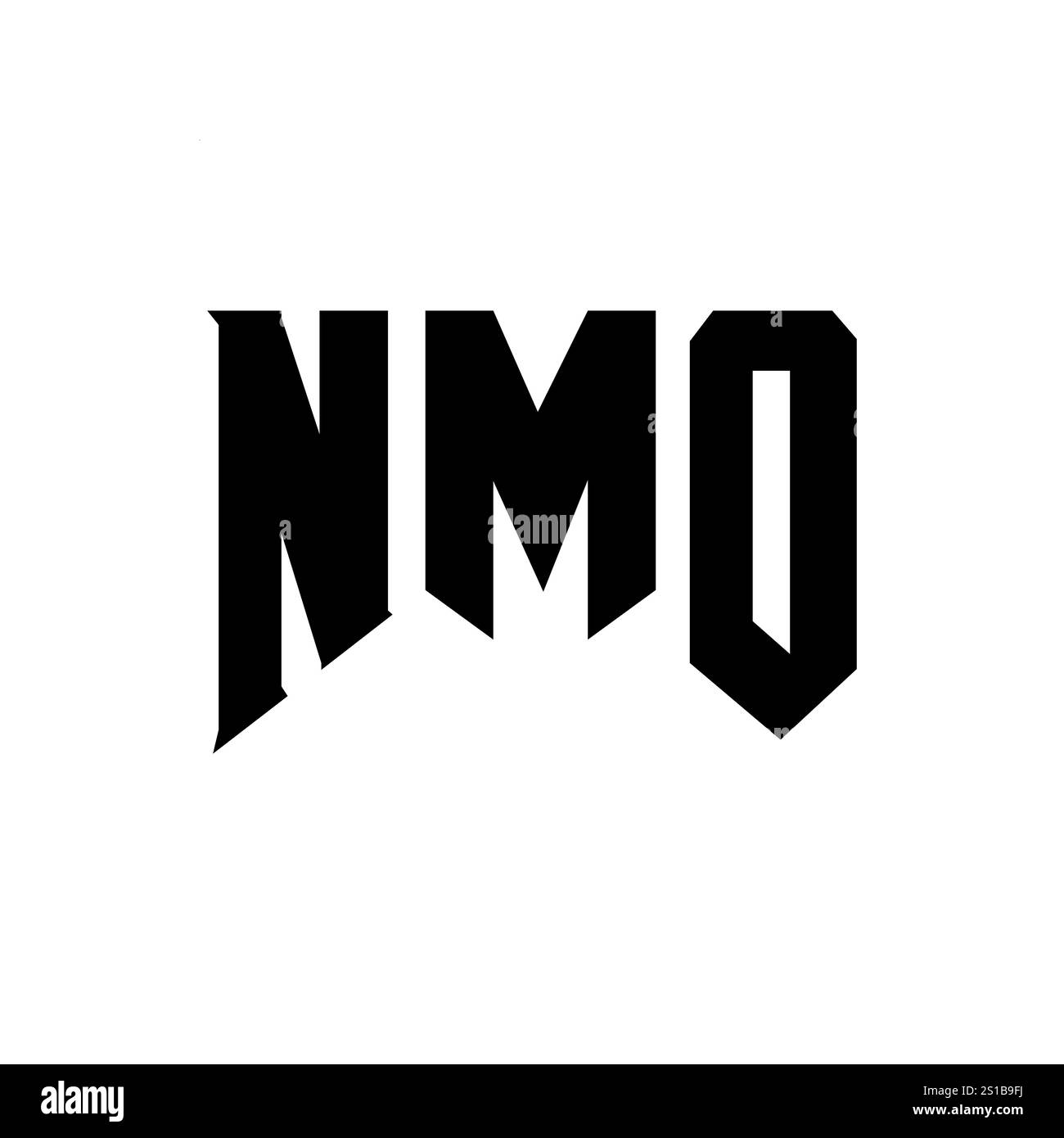 NMO letter logo design for technology company. NMO logo design black ...
