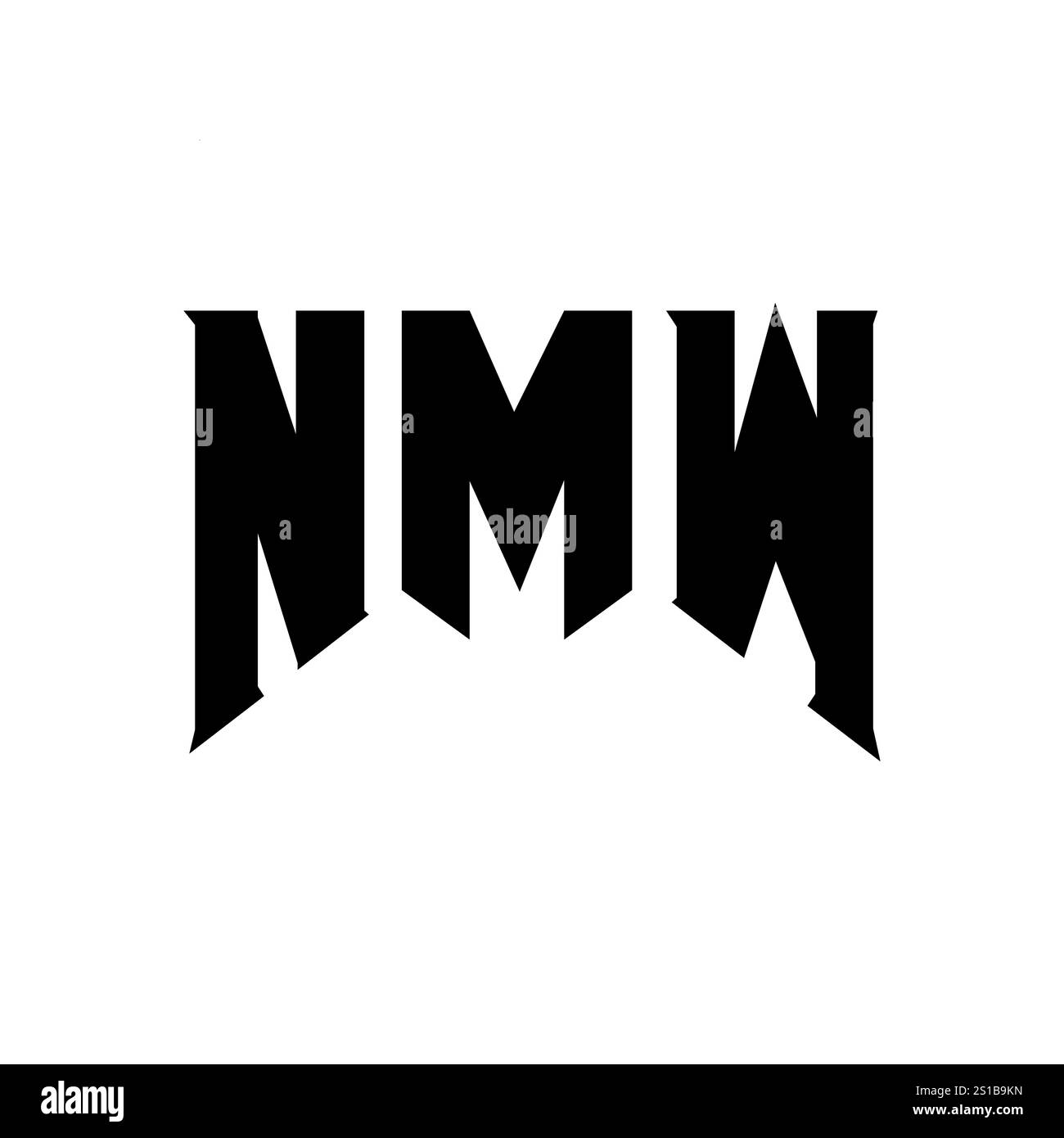 NMW letter logo design for technology company. NMW logo design black ...